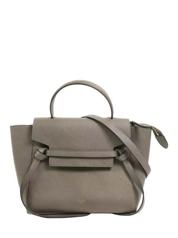 Celine Micro Logo-print Tote Bag - Grey