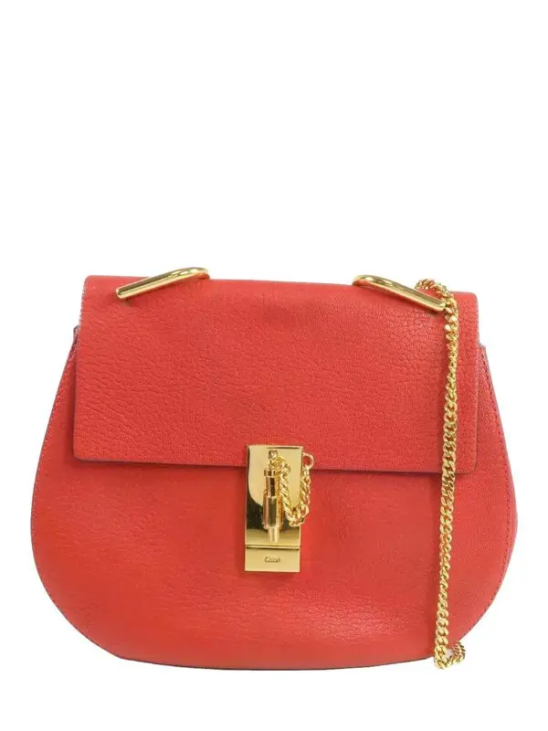 Chloé Drew Chain Shoulder Bag - Red