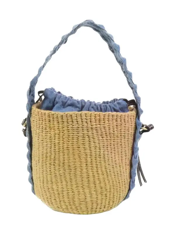 Chloé Woody Denim Basket Bag - Neutrals