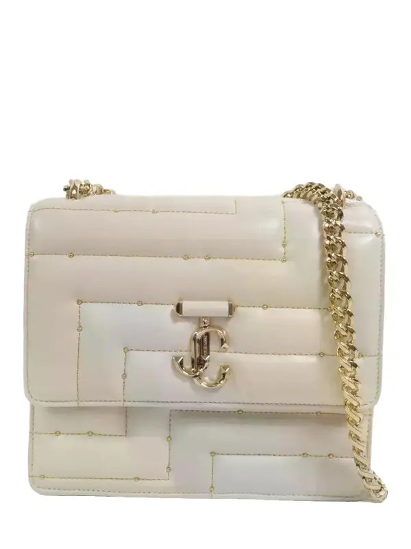 JIMMY CHOO Avenue Quad Quilted Shoulder Bag - Neutrals