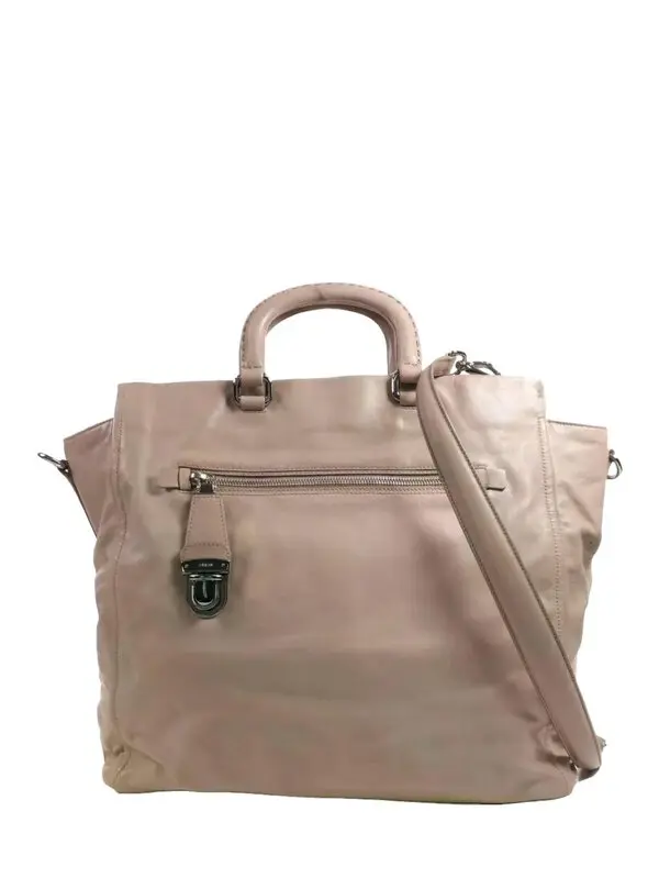 Prada Leather Shoulder Bag - Neutrals