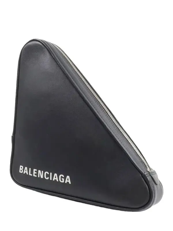 Balenciaga Triangle Clutch Bag - Black