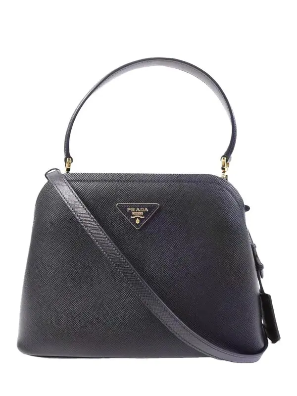Prada Saffiano Leather Shoulder Bag - Black