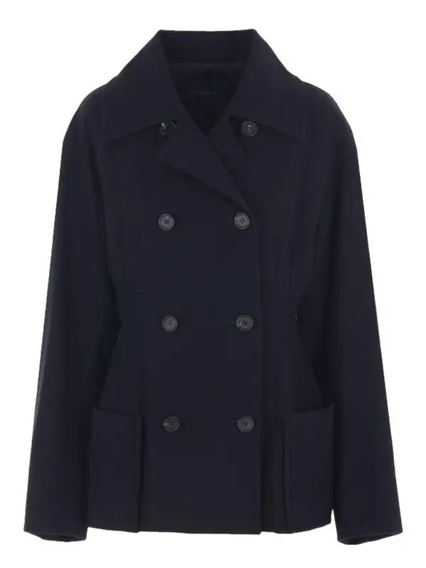 Yohji Yamamoto Double-breasted Buttoned Jacket - Black