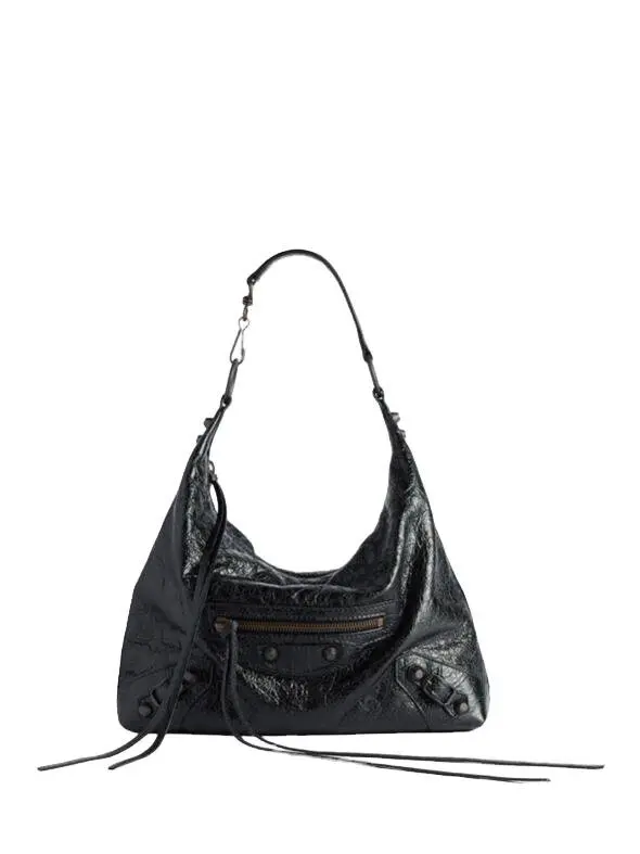 Balenciaga Le City Small Hobo Bag - Black