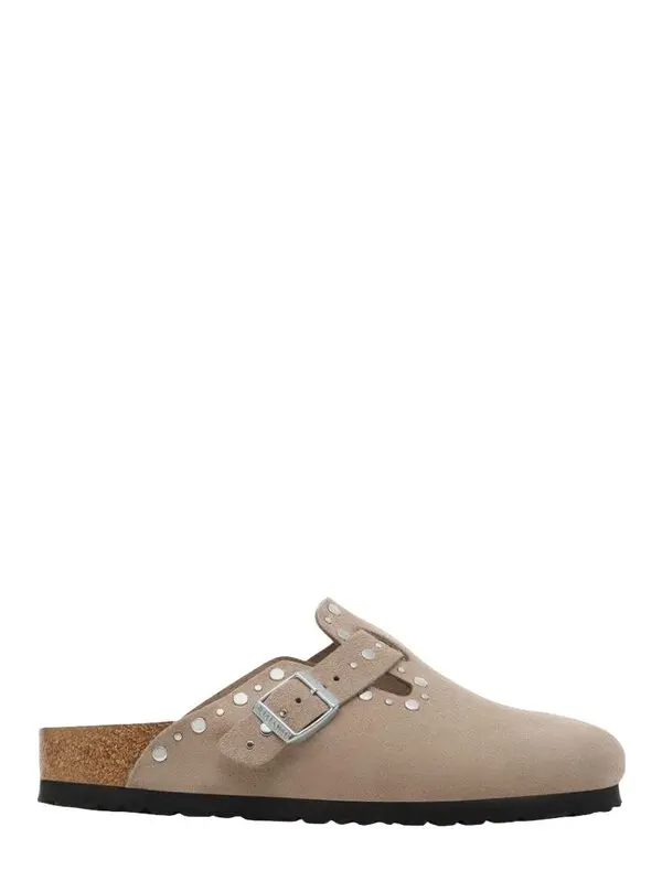 BIRKENSTOCK Boston Rivet Clogs - Taupe