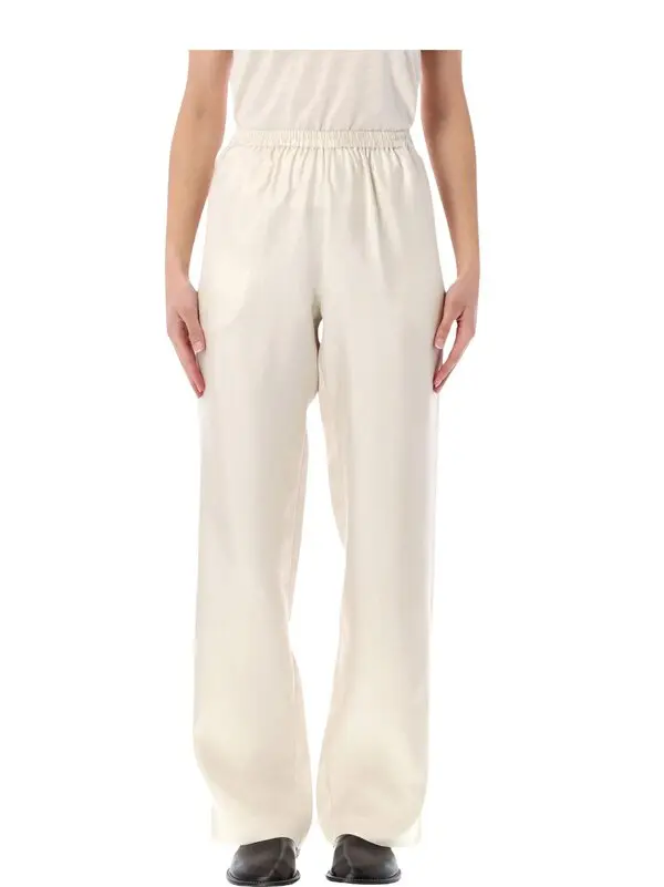 Loulou De Saison Alera Silk Straight-leg Pants - Ivory