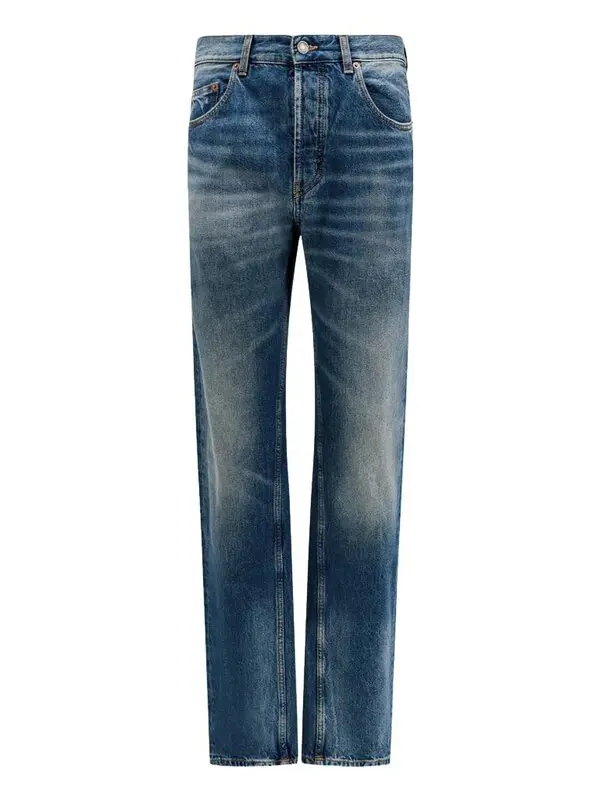 Saint Laurent Straight Leg Jeans - Blue