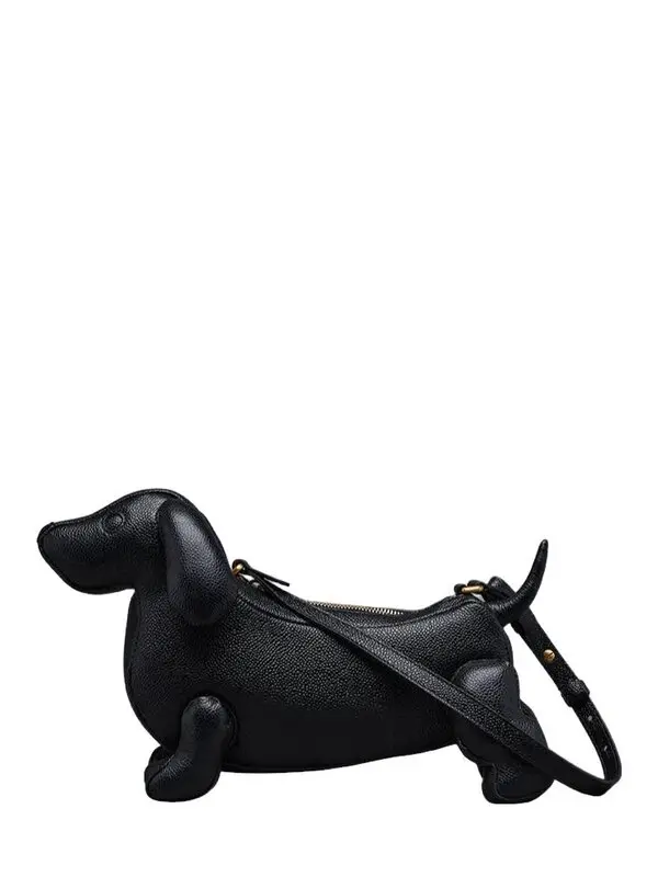 Thom Browne Hector Zipped Shoulder Bag - Black