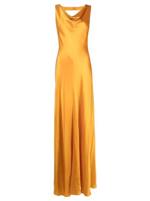 Alberta Ferretti Long Dress - Orange
