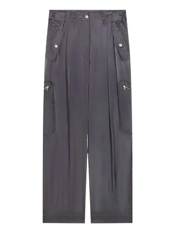 Dries Van Noten Button Detailed Straight Leg Pants - Black