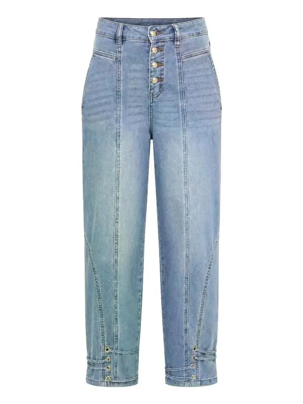 GAUDI Button-fastening Lace-up Jeans - Blue