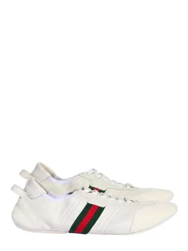 Gucci Suede And Leather Flex Sneaker - White