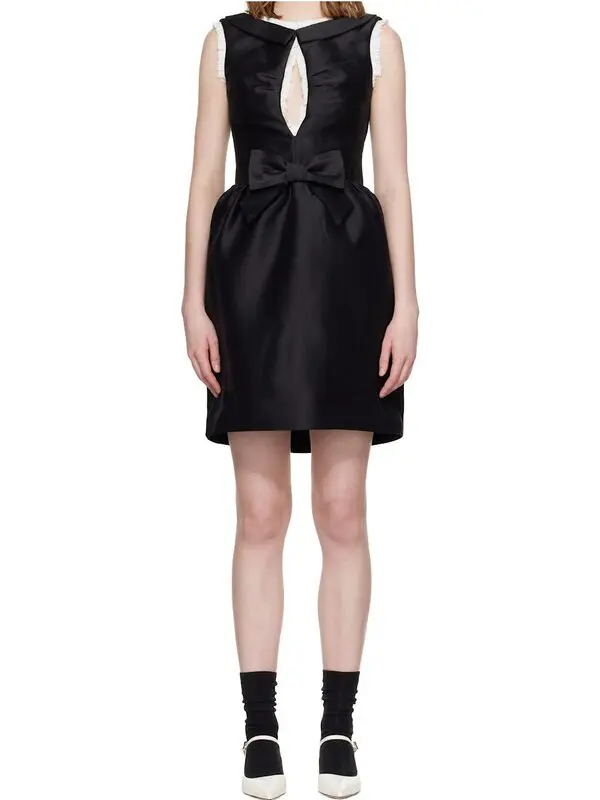 SHUSHU/TONG Sleeveless Bow Detailed Dress - Black