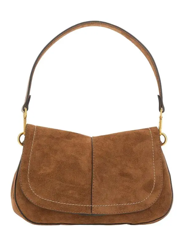 GIANNI CHIARINI Helena Round Shoulder Bag - Cognac