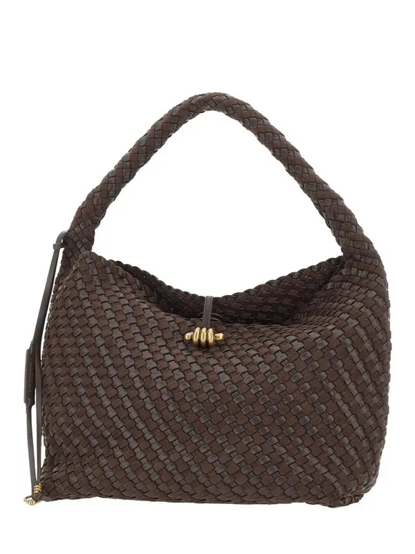 GIANNI CHIARINI Aurelie Shoulder Bag - Coffee Brown