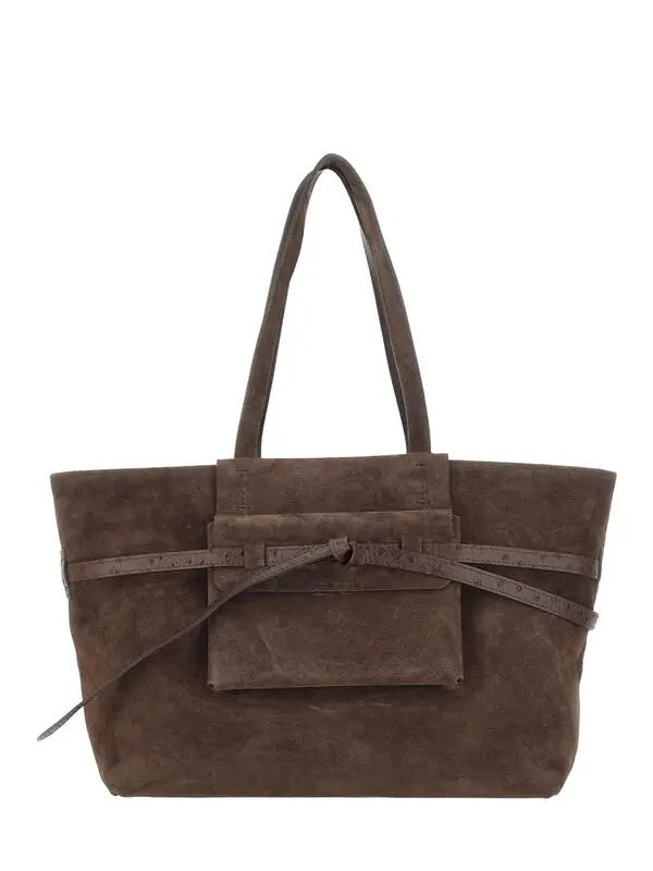 GIANNI CHIARINI Belty Shoulder Bag - Coffee Brown