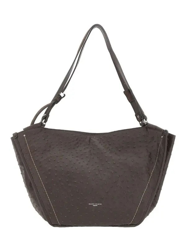 GIANNI CHIARINI Textured Shoulder Bag - Black