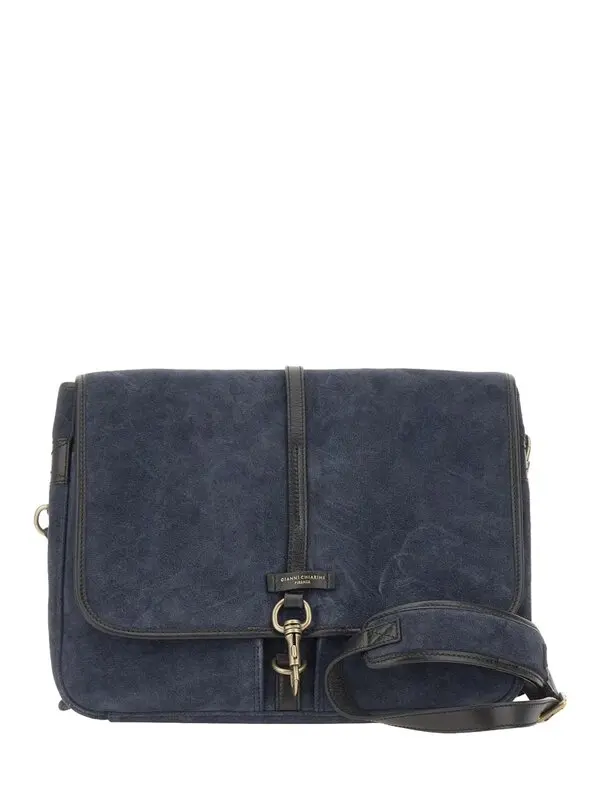 GIANNI CHIARINI Berlino Leather Shoulder Bag - Black