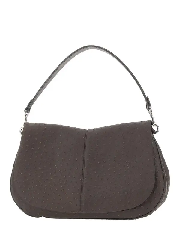 GIANNI CHIARINI Helena Round Shoulder Bag - Black