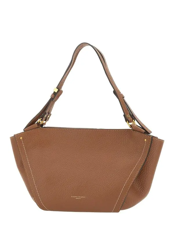 GIANNI CHIARINI Bloom Tulip Shoulder Bag - Walnut