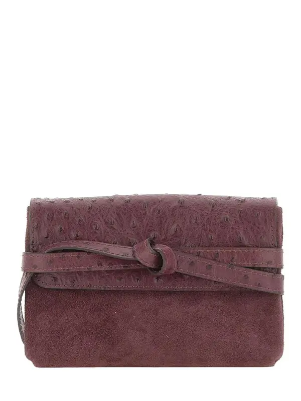 GIANNI CHIARINI Belty Clutch - Marone