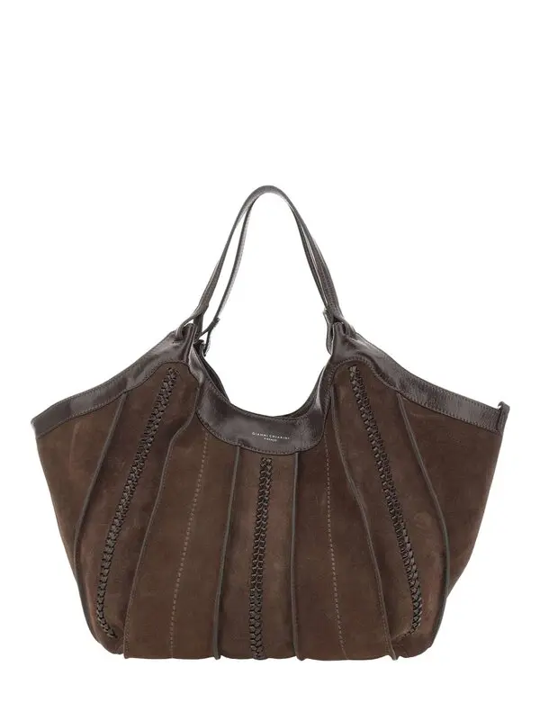 GIANNI CHIARINI Double-handled Shoulder Bag - Brown