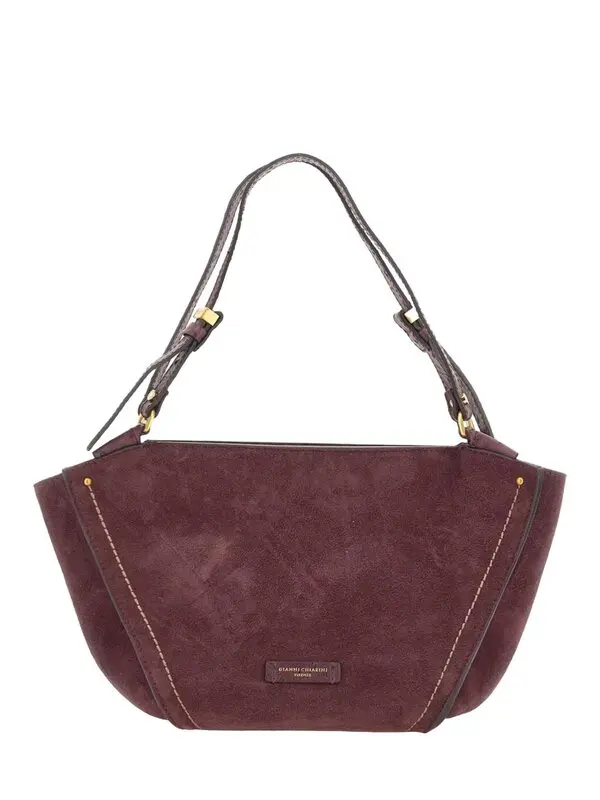 GIANNI CHIARINI Bloom Shoulder Bag - Wine Red