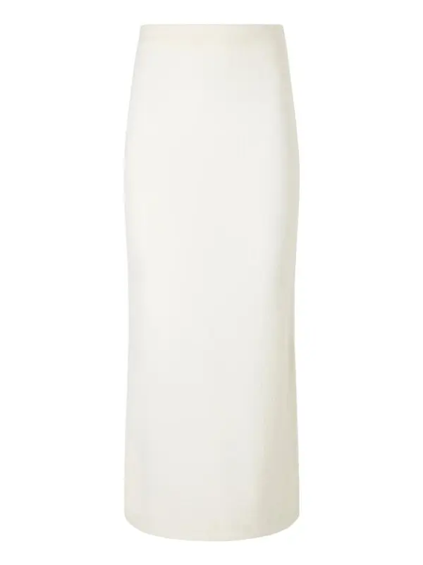 Gabriela Hearst Elastic Waist Midi Skirt - White