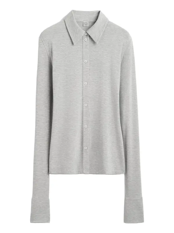 TOTEME Fitted Jersey Shirt - No