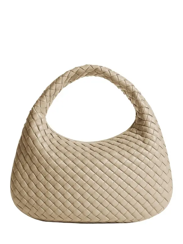 Bottega Veneta Small Leather Top Handle Bag - Neutral