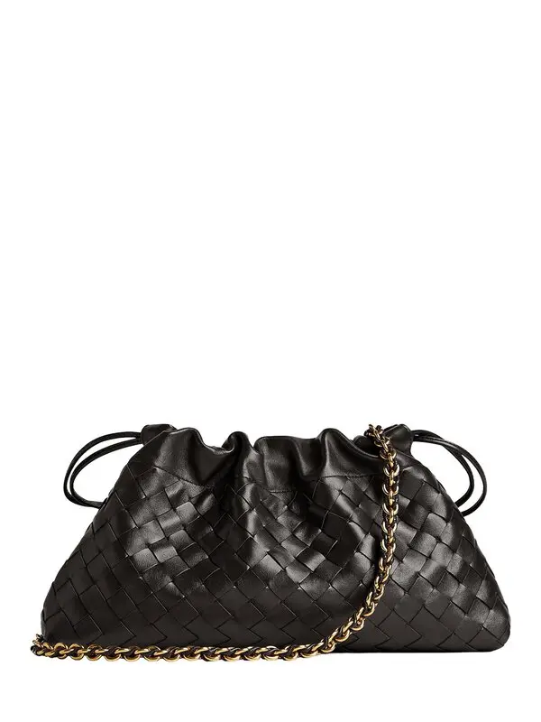 Bottega Veneta Leather Dustbag Shoulder Bag - Brown