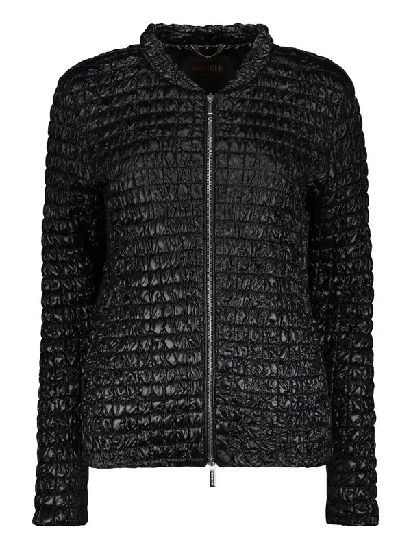 MOORER Quilted Down Jacket - Black