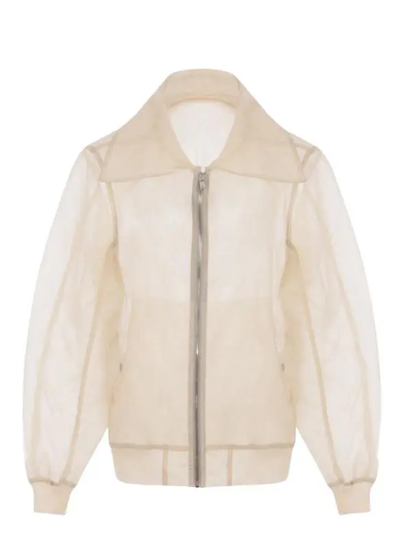 Rick Owens Long Sleeve Casual Jacket - Beige