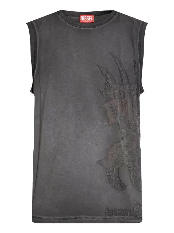 DIESEL® Graphic-print Tank Top - Grey