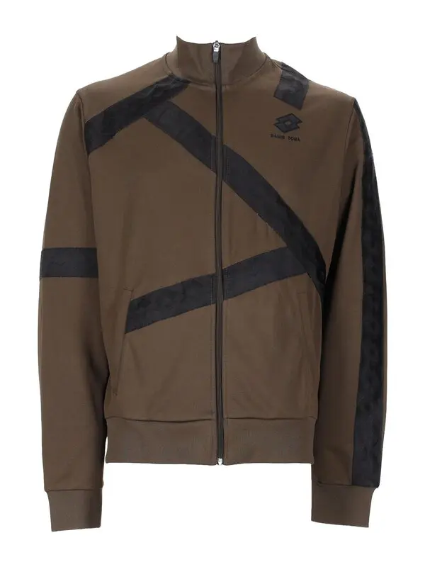 DAMIR DOMA X LOTTO Zip Up Track Jacket - Brown
