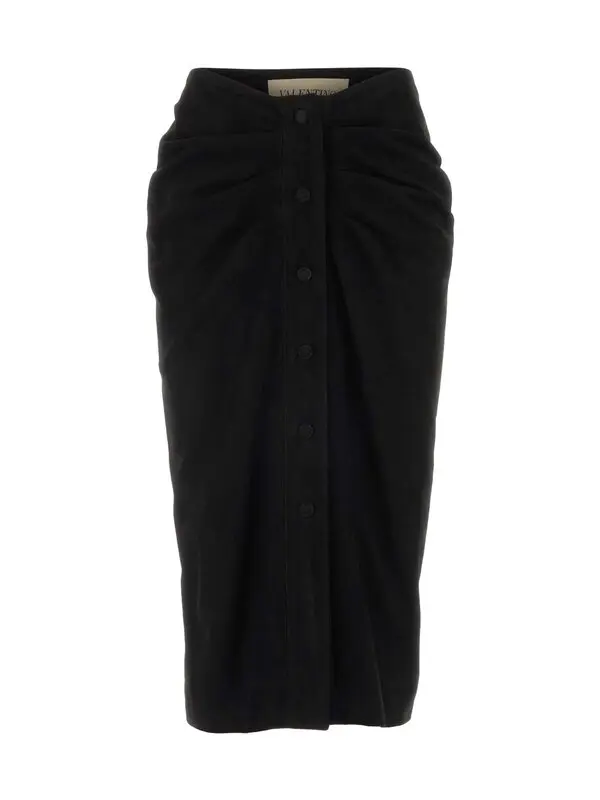 Valentino Garavani Suede Skirt - Black