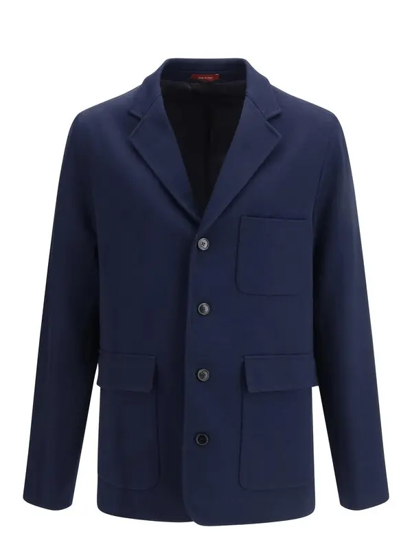 Gucci Cotton Jersey Single-breasted Jacket - Blue