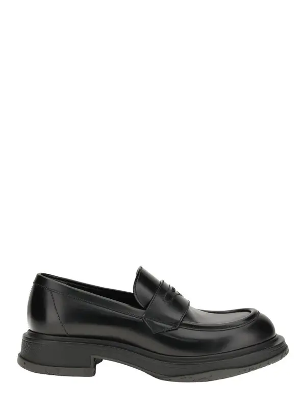 Gucci Logo Loafers - Black