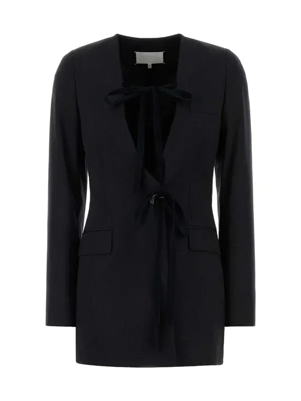 MAISON MARGIELA Slate Wool Blazer - Black