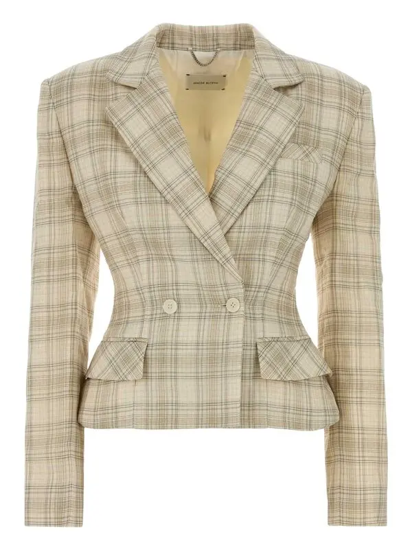 Magda Butrym Embroidered Cotton Blazer - Multicolor