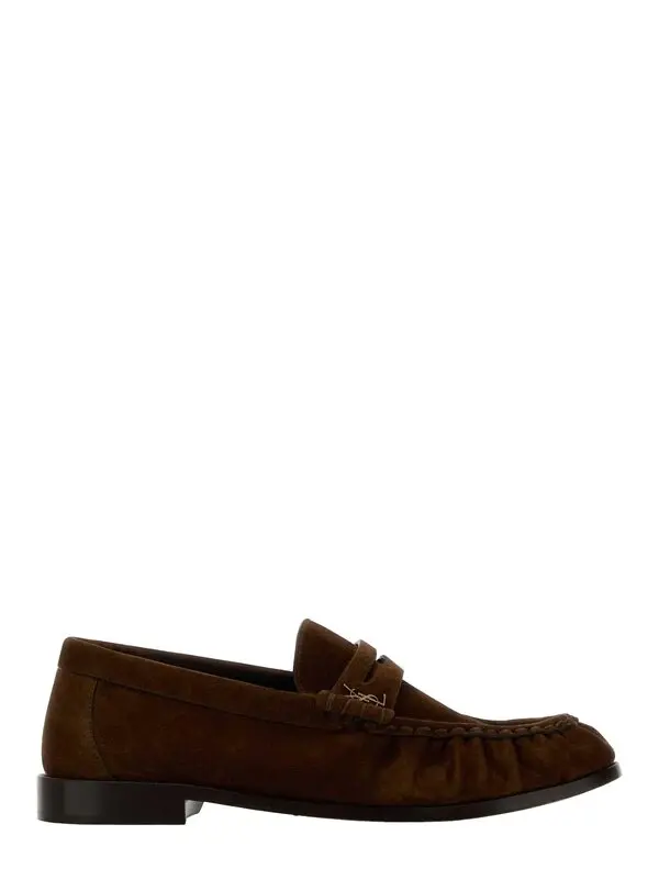Saint Laurent Suede Loafer - Brown