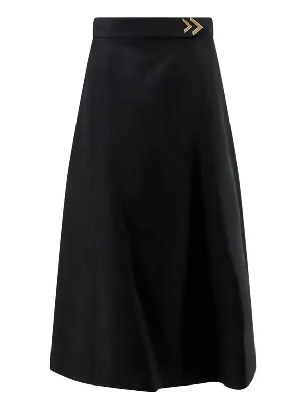 Valentino Garavani Crepe Couture Midi Skirt - Multicolor