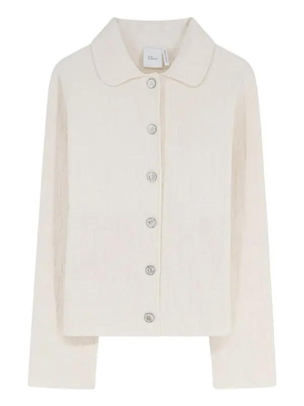 Dior Oblique Fabric Blazer - Cream