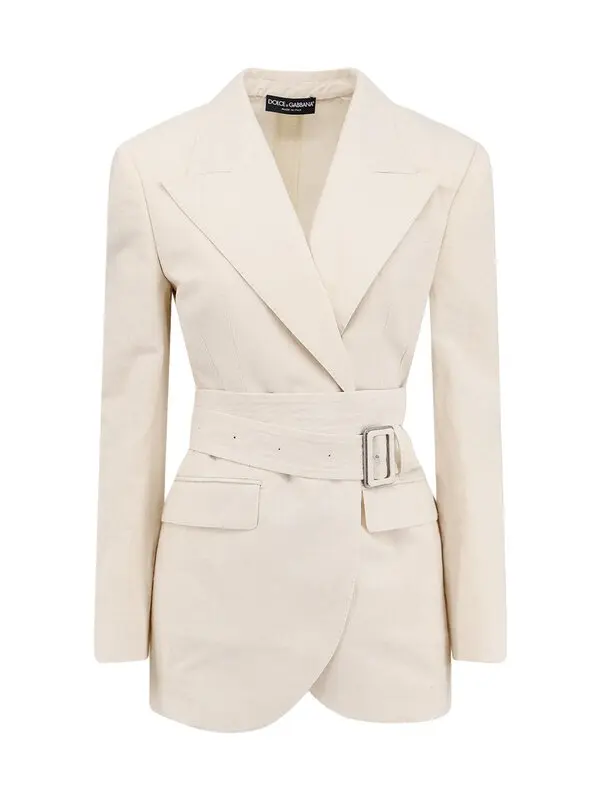 Dolce & Gabbana Taormina Rustic Canvas Blazer - Multicolor
