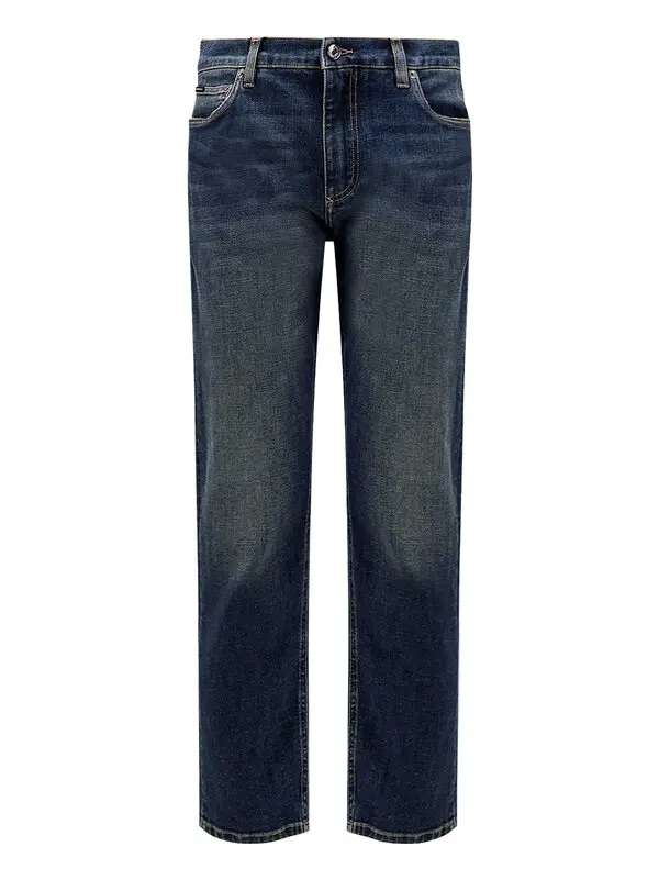 Dolce & Gabbana Straight Leg Denim Jeans - Blue
