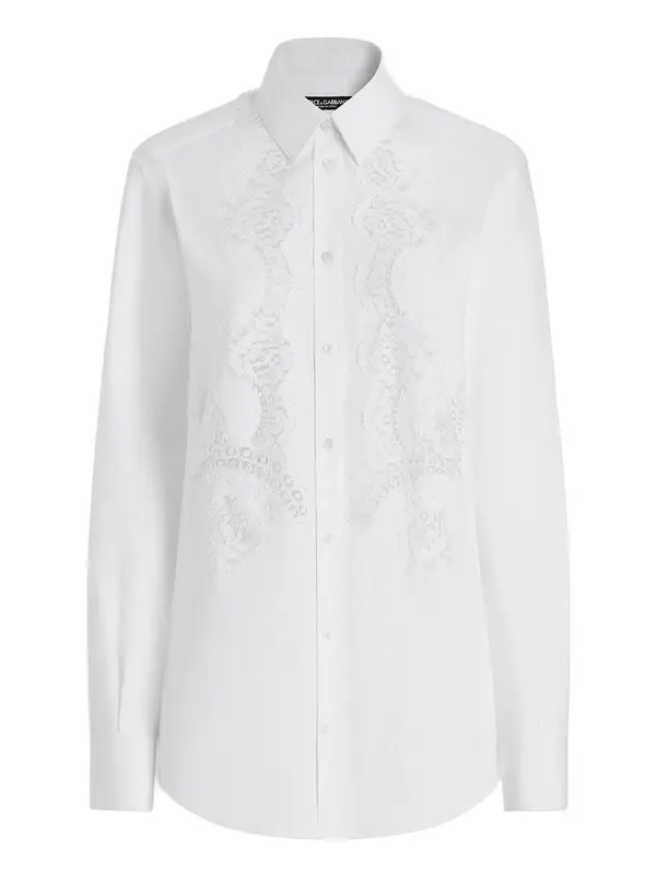 Dolce & Gabbana Embroidered Cotton Shirt - Multicolor