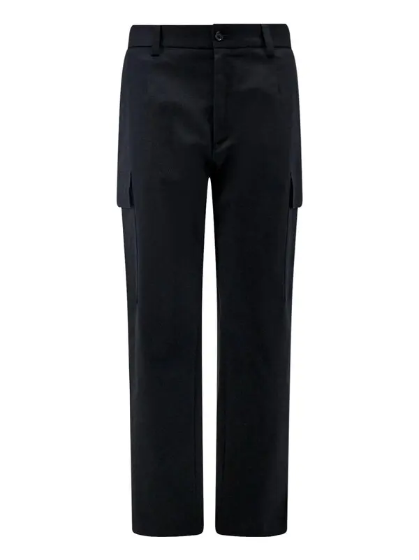 Dolce & Gabbana Cotton Cargo Trousers With Back Metal Logo Patch - Multicolor