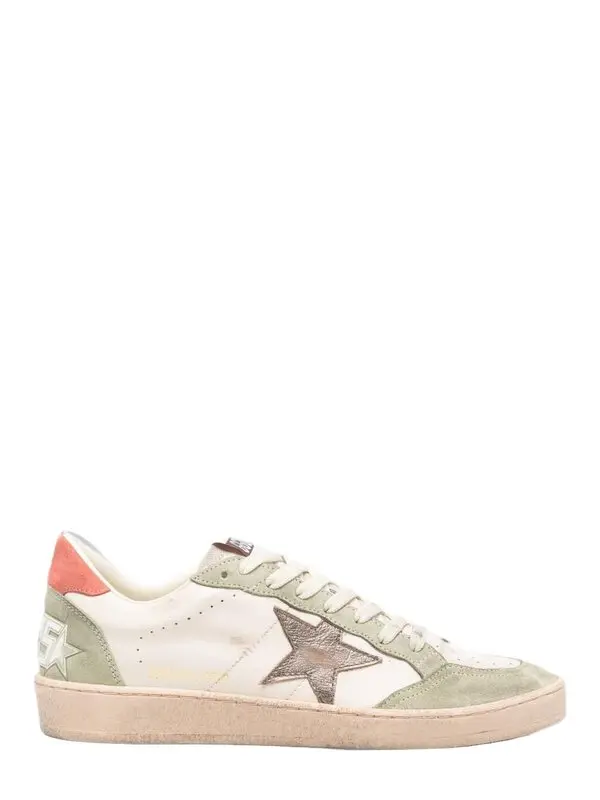 GOLDEN GOOSE Ball Star Leather Sneakers - Multicolor