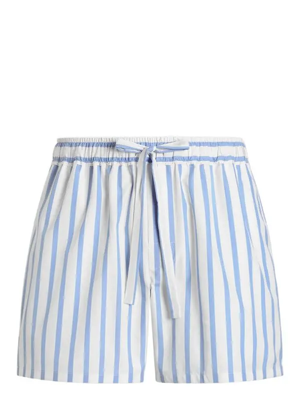 Dolce & Gabbana Cotton Poplin Striped Shorts - Multicolor